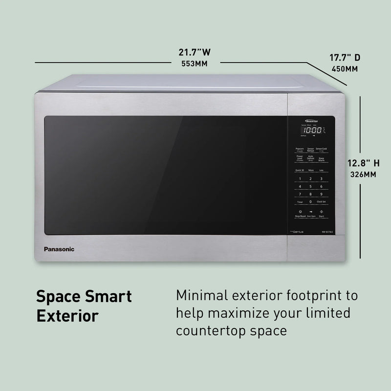 Panasonic Microwave Oven with Inverter Technology 1.6 cu. ft. 1200 Watt ...