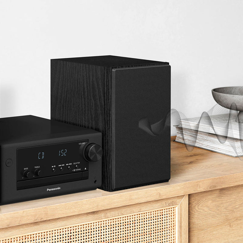Panasonic Compact Stereo System, CD, Radio and Bluetooth -SC-PM700PP-K
