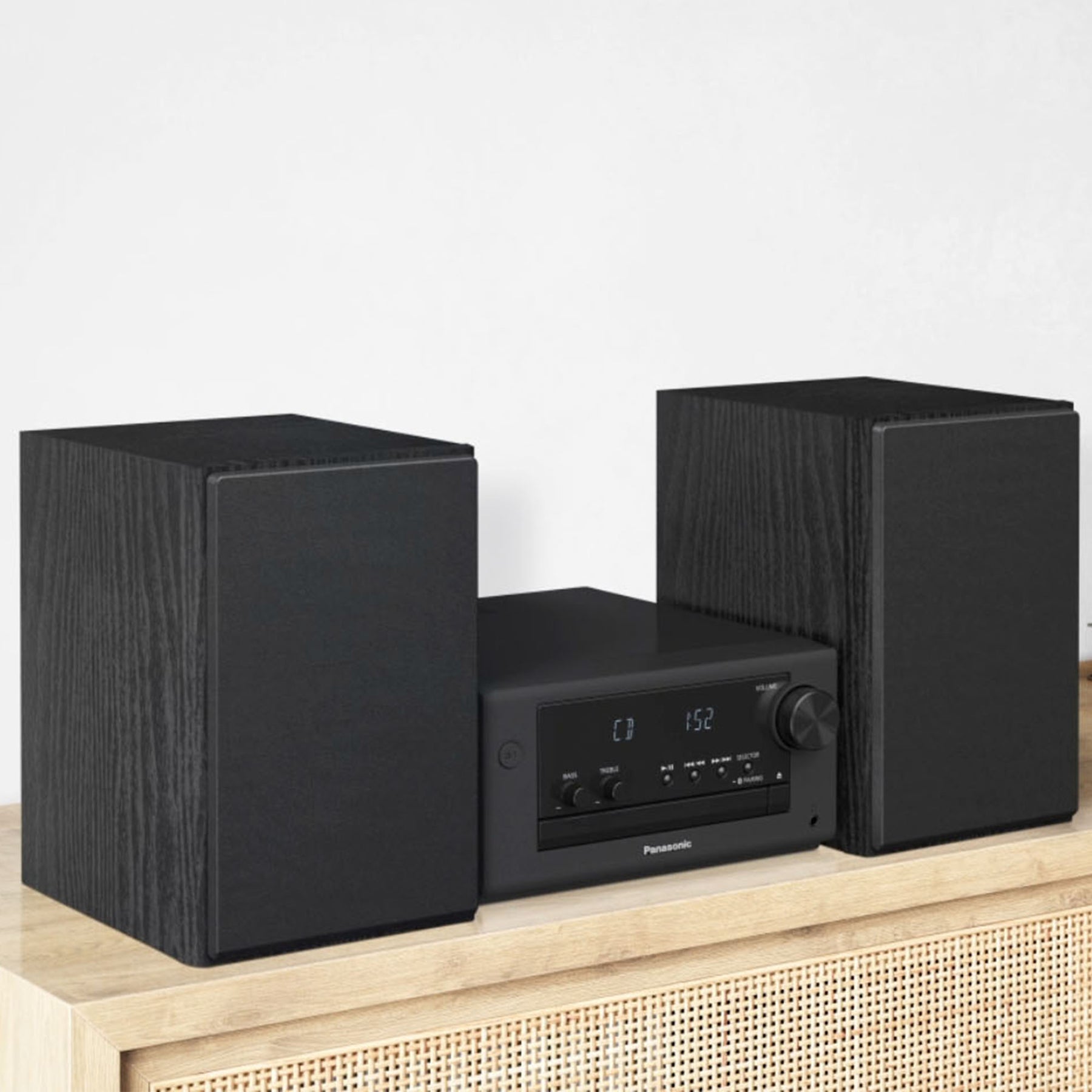 Panasonic Compact Stereo System, CD, Radio and Bluetooth -SC-PM700PP-K