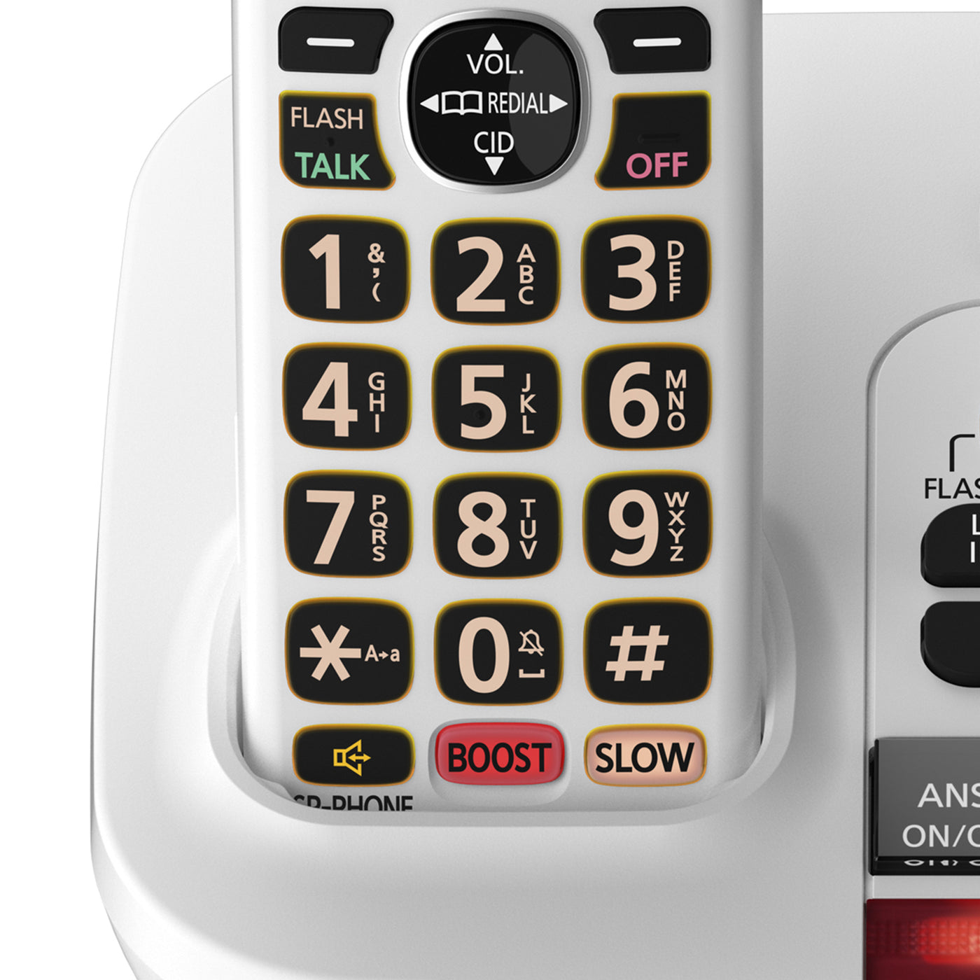 Panasonic Amplified Cordless Phone with 1 Handset, Digital Answering ...