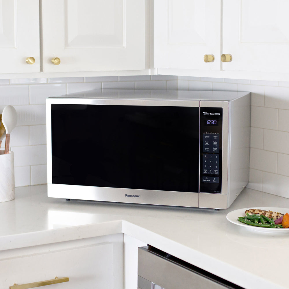 Panasonic Microwave Oven with Cyclonic Wave Inverter Technology, 2.2 cu. ft. 1250 Watt - NN-SN97JS