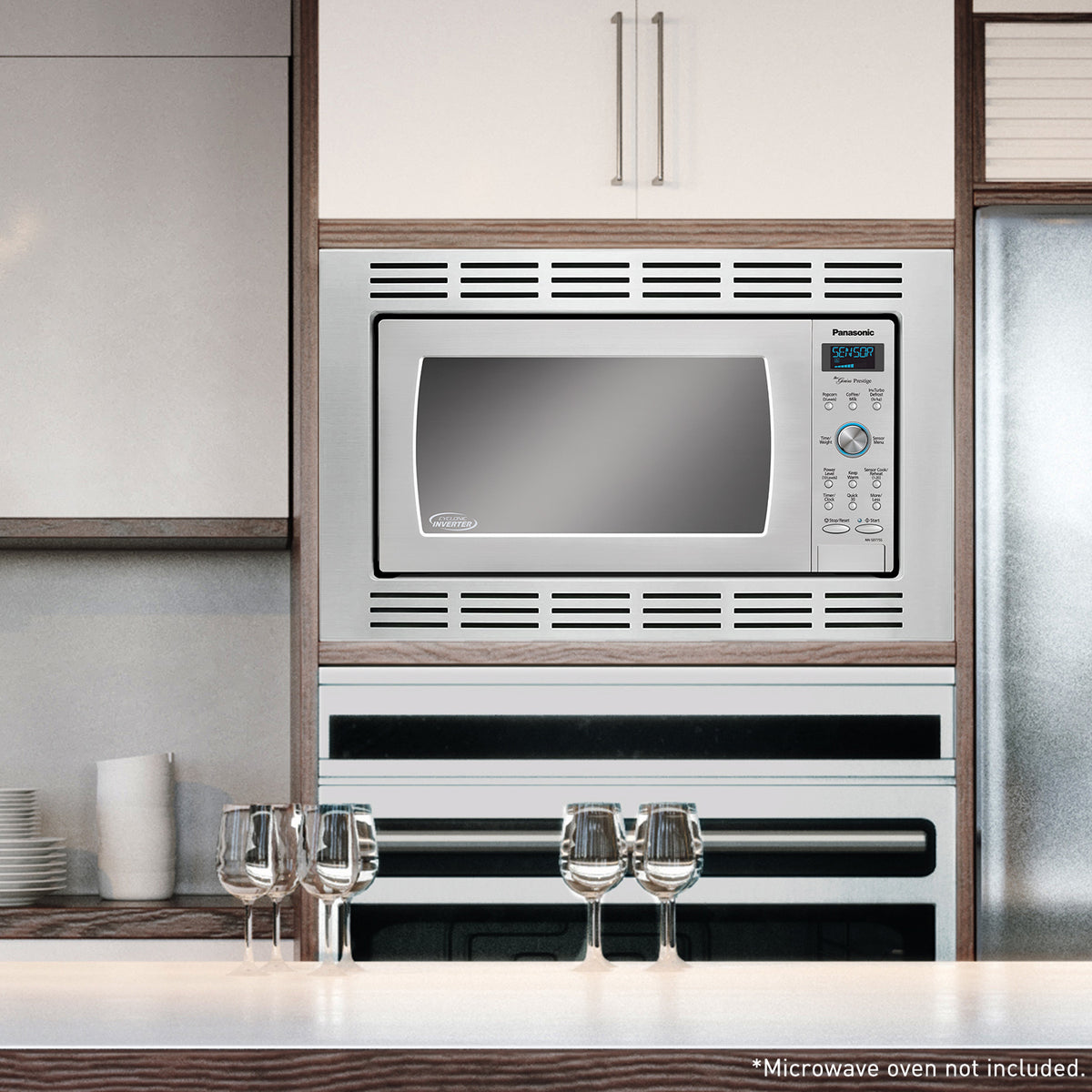 Panasonic 27-inch Built-In Microwave Oven Trim Kit for 1.6 cu. ft ...