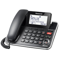 Panasonic Corded Phone System with 2 Cordless Handsets, Digital Answering Machine - KX-TGF882B