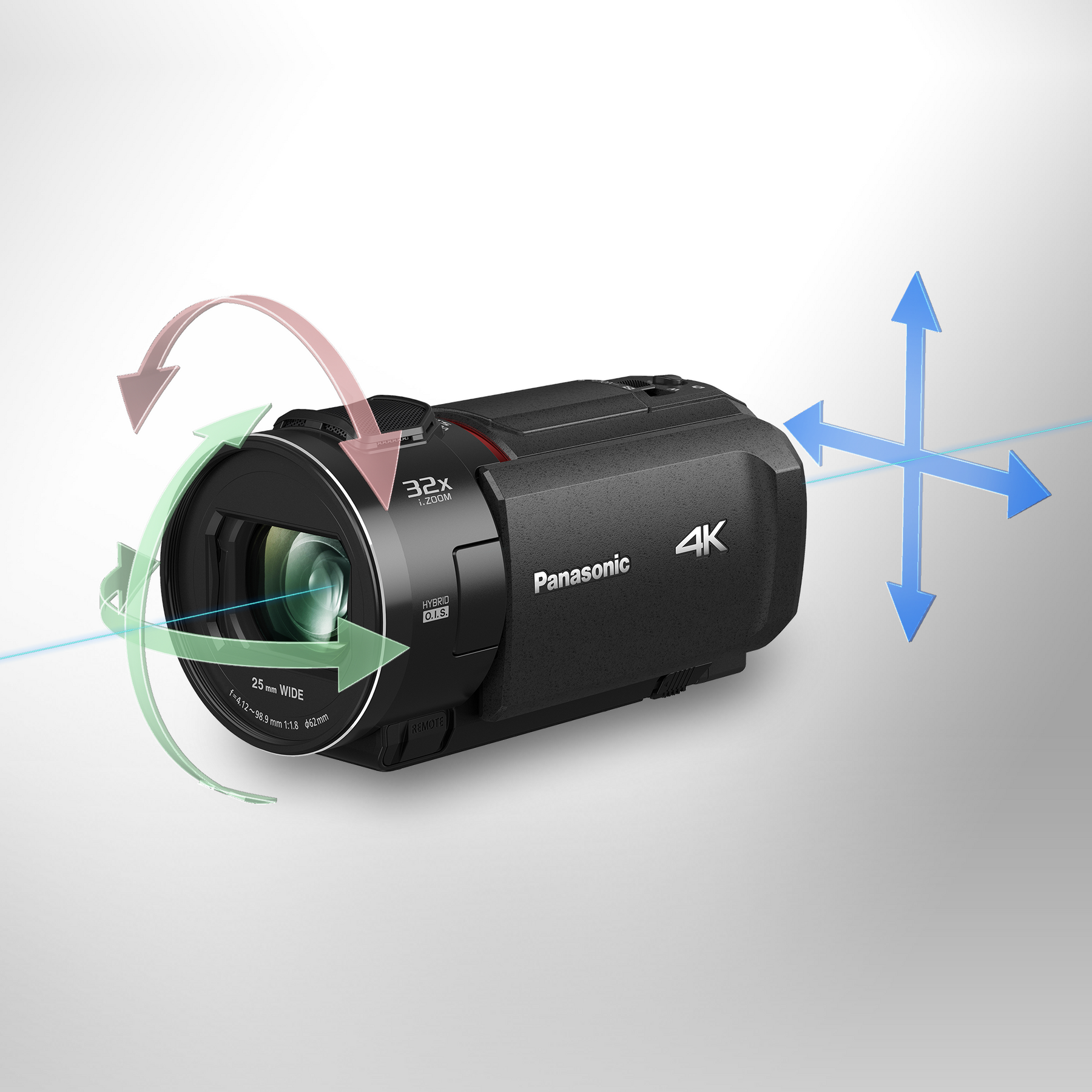 Panasonic 4K Camcorder 24X Optical Zoom