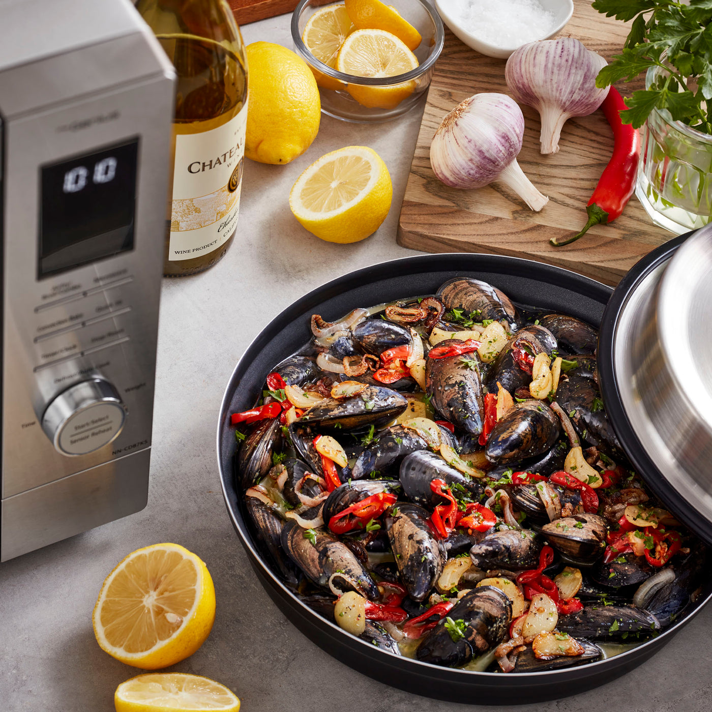 Panasonic HomeCHEF™ Magic Pot 4-in-1 Cookware Accessory for Panasonic Microwave Ovens - NN-ASP1AW