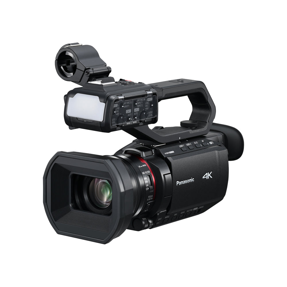 Caméscope professionnel Panasonic 4K avec zoom optique 24X et diffusion ...