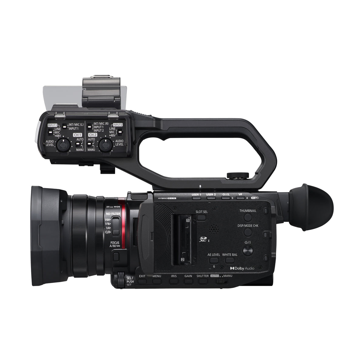 Panasonic 4K Pro Camcorder w/ 24X Optical Zoom, Livestream and LED ...