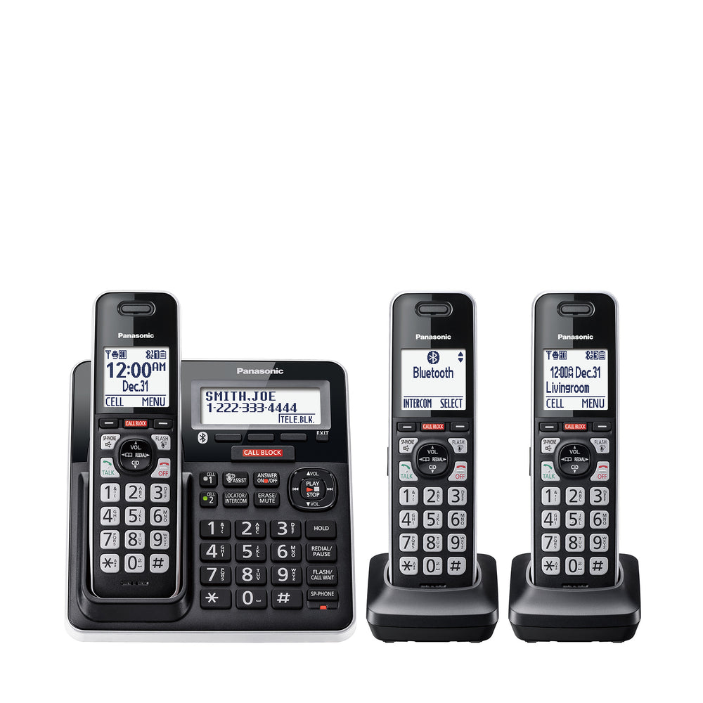 Panasonic Link2Cell Cordless Phone System with Digital Answering Machine, KX-TGF97x Series