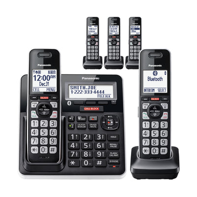 Panasonic Link2Cell Cordless Phone System with Digital Answering ...