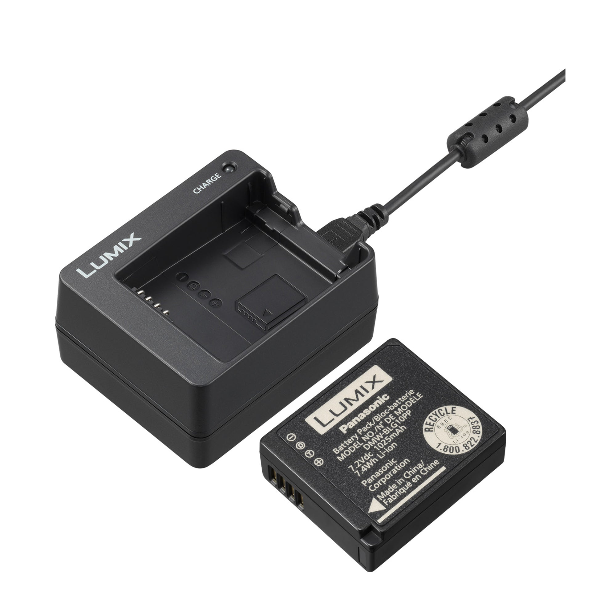 Panasonic LUMIX Rechargeable Battery and Charger Travel Pack